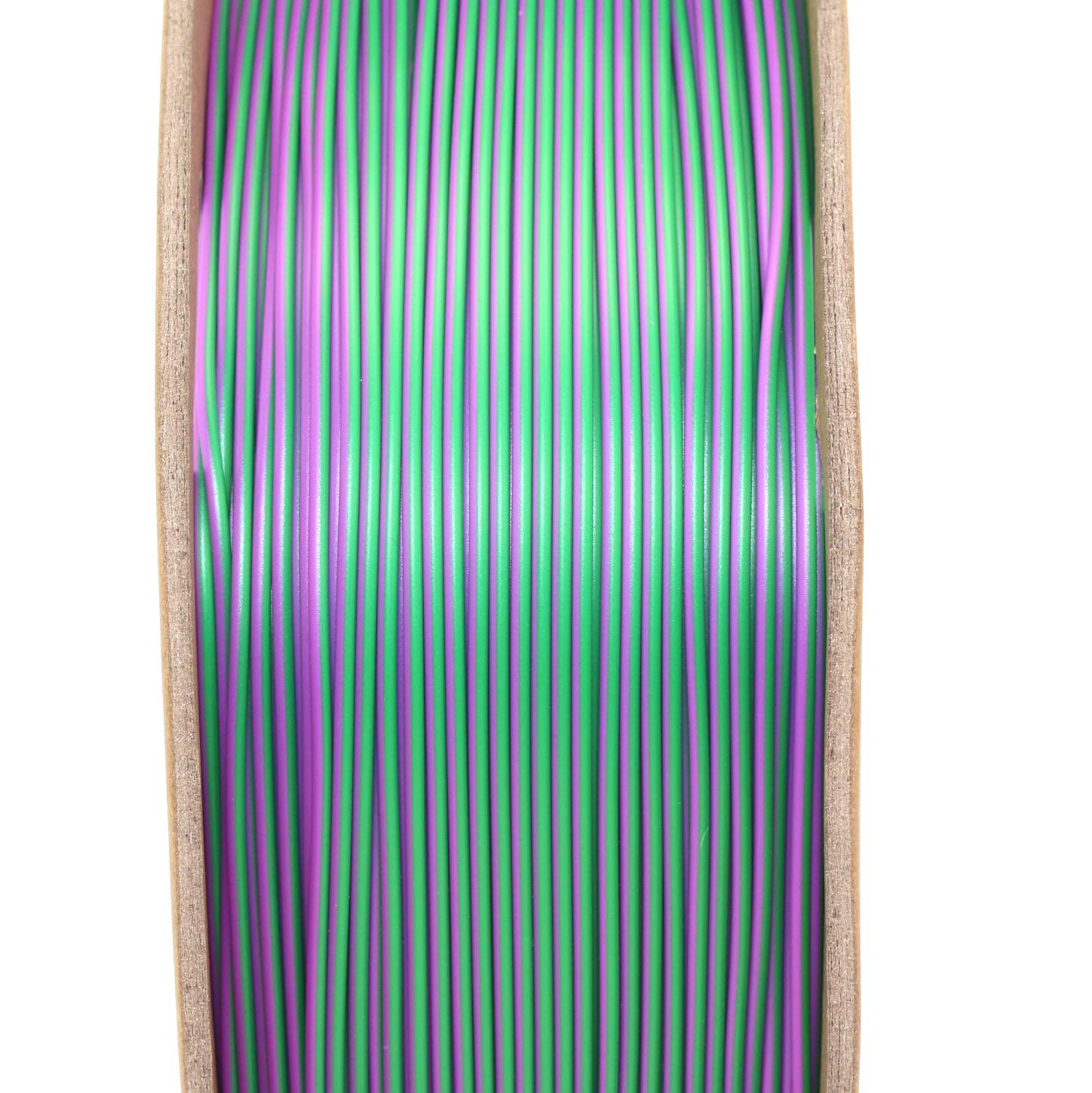 Tri-Color Silk PLA - Blue/Green/Purple 1KG - Punchy Creations